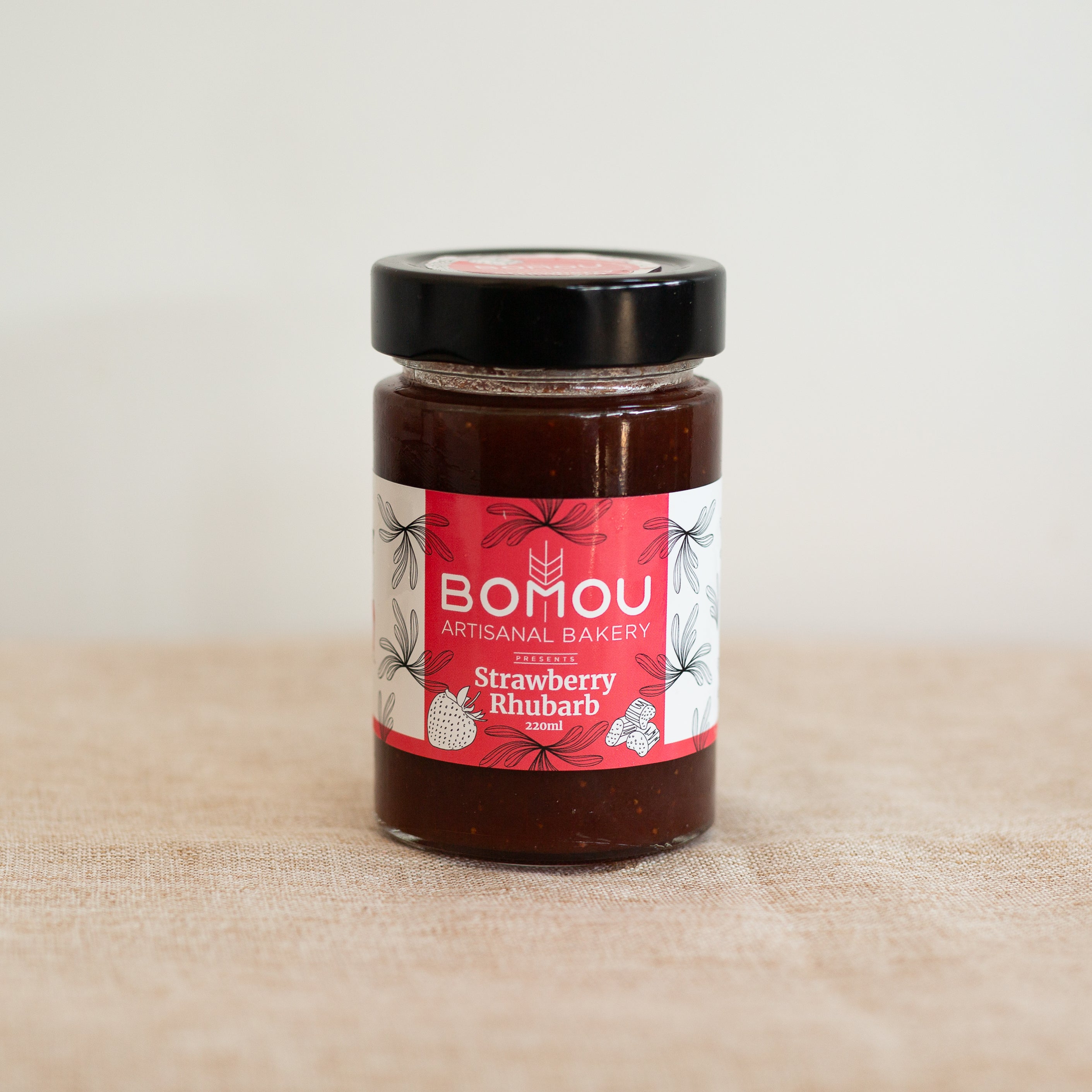 Strawberry Rhubarb Jam – Bomou Bakery